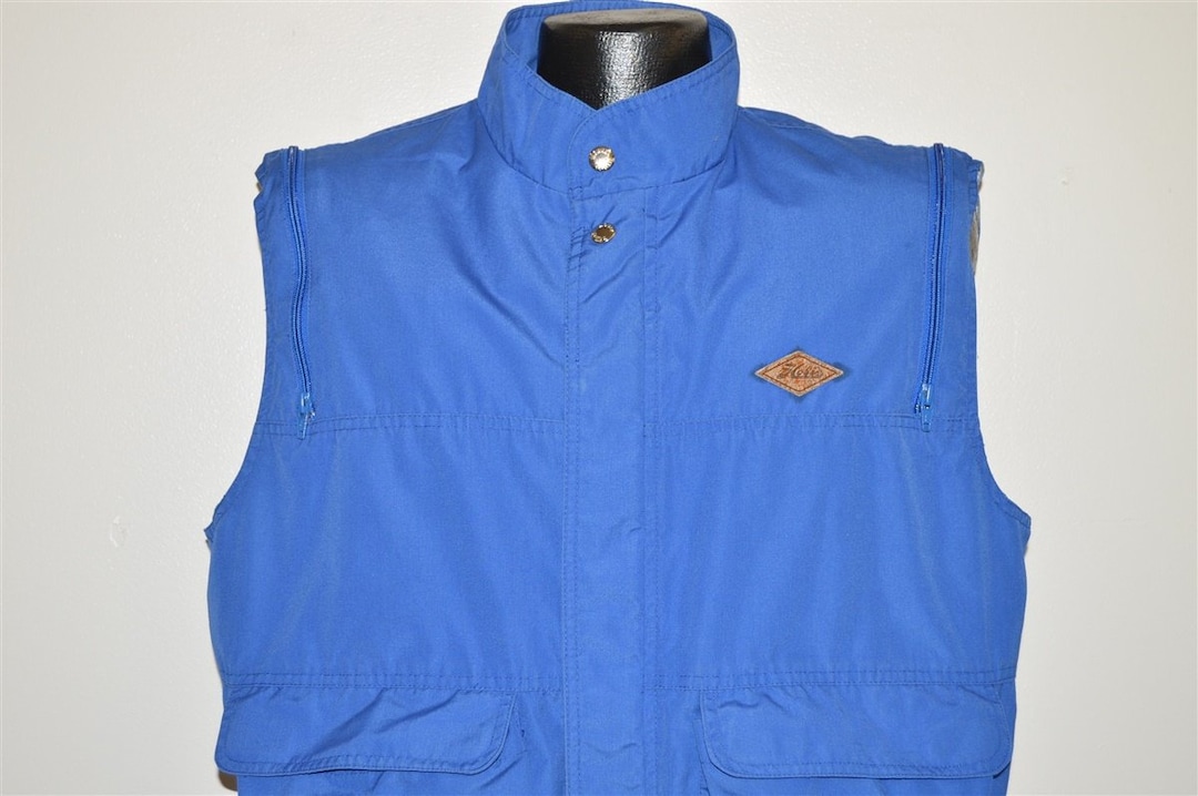 80s Hobie Convertible Zip Sleeve Jacket Vest Large - Etsy