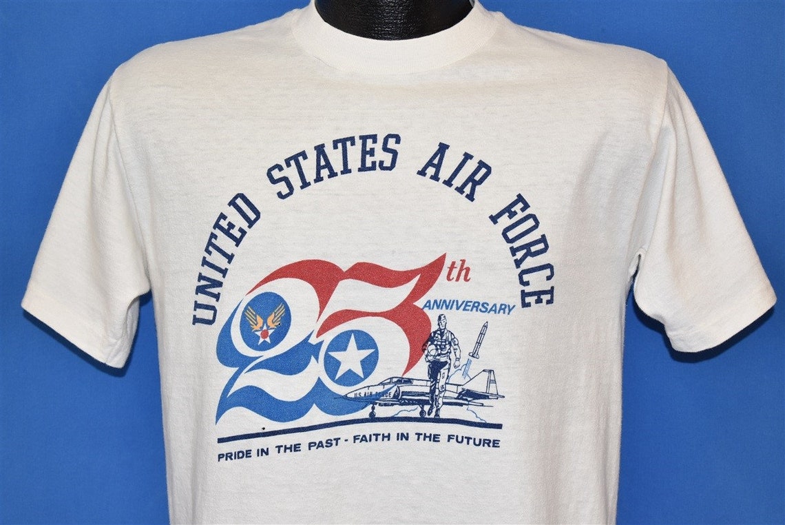 70s United States Air Force 25th Anniversary T-shirt Medium - Etsy
