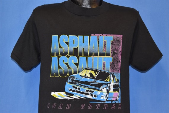 80s Asphalt Assault Road Course Racing t-shirt Medium - Gem