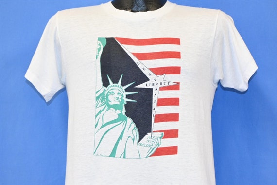 80s Statue of Liberty USA American Flag Centennial 18… - Gem