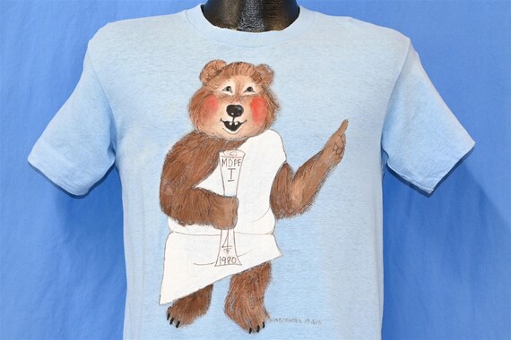 80s Toga Bear MDPE 1980 Handpainted Roman Cute Cartoo… - Gem