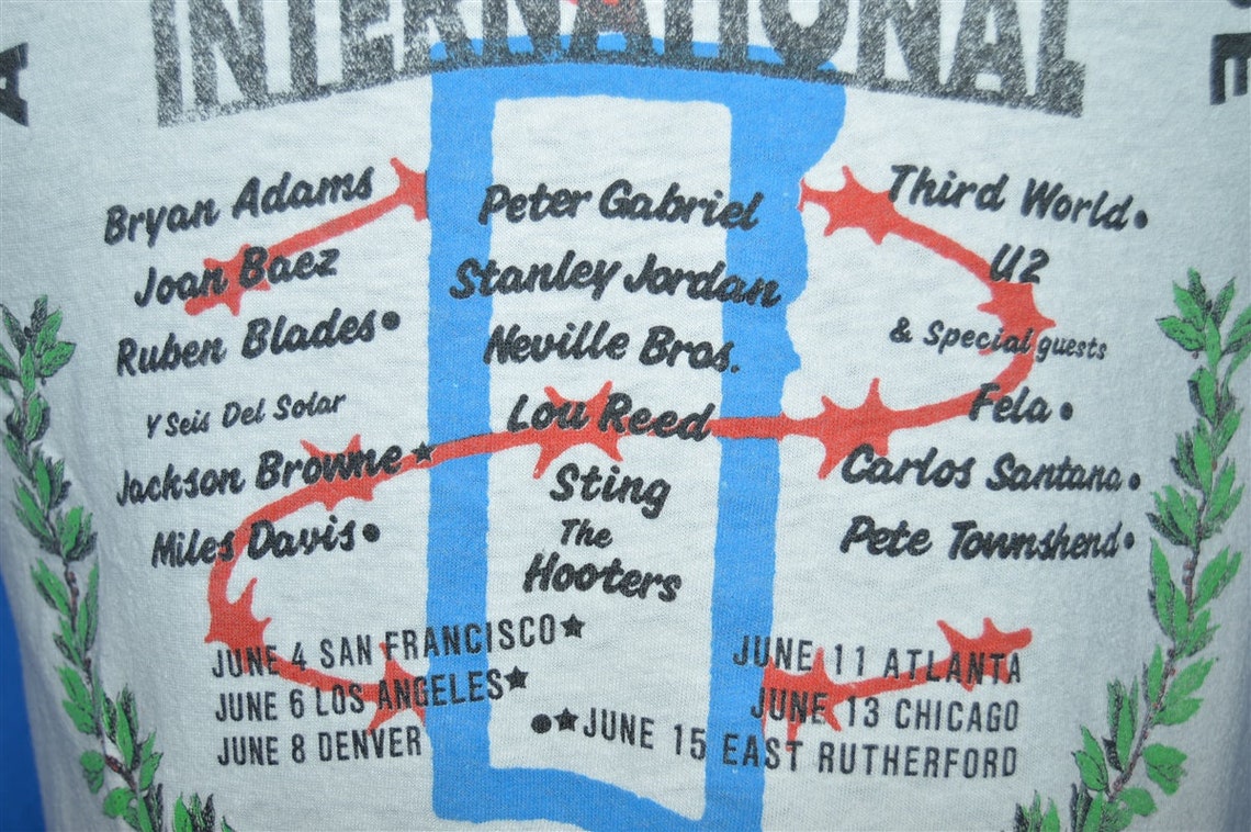 80s Amnesty International A Conspiracy of Hope T-shirt Small - Etsy