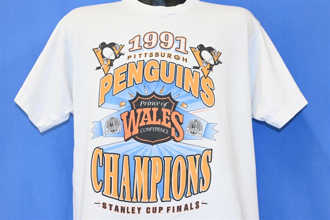 90s Pittsburgh Penguins Stanley Cup Finals Champions 1991 NHL T-shirt ...