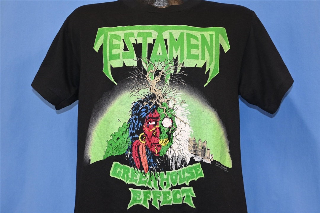 80s Testament Greenhouse Effect Environmental Holocaust Tour Metal Band ...