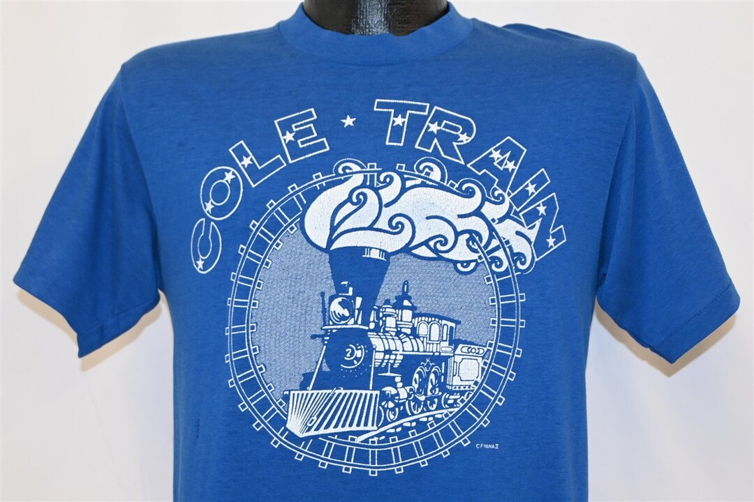 80s Cole Train Country Music Star Express Train Locomotive T-shirt ...