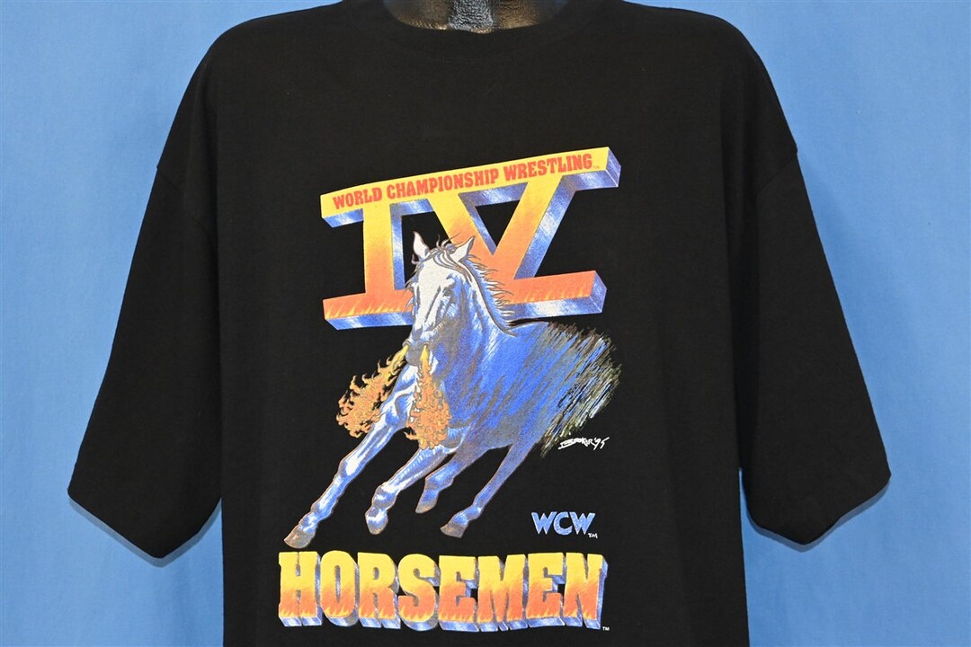 90s WCW Four Horsemen Wrestling Stable Flair Anderson Blanchard T-shirt ...
