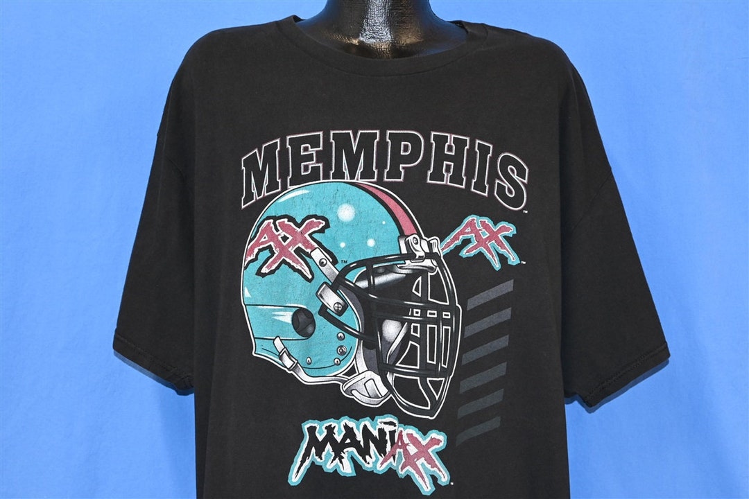 Y2K Memphis Maniax XFL Tennessee Football Helmet WWE Vince Mcmahon T ...