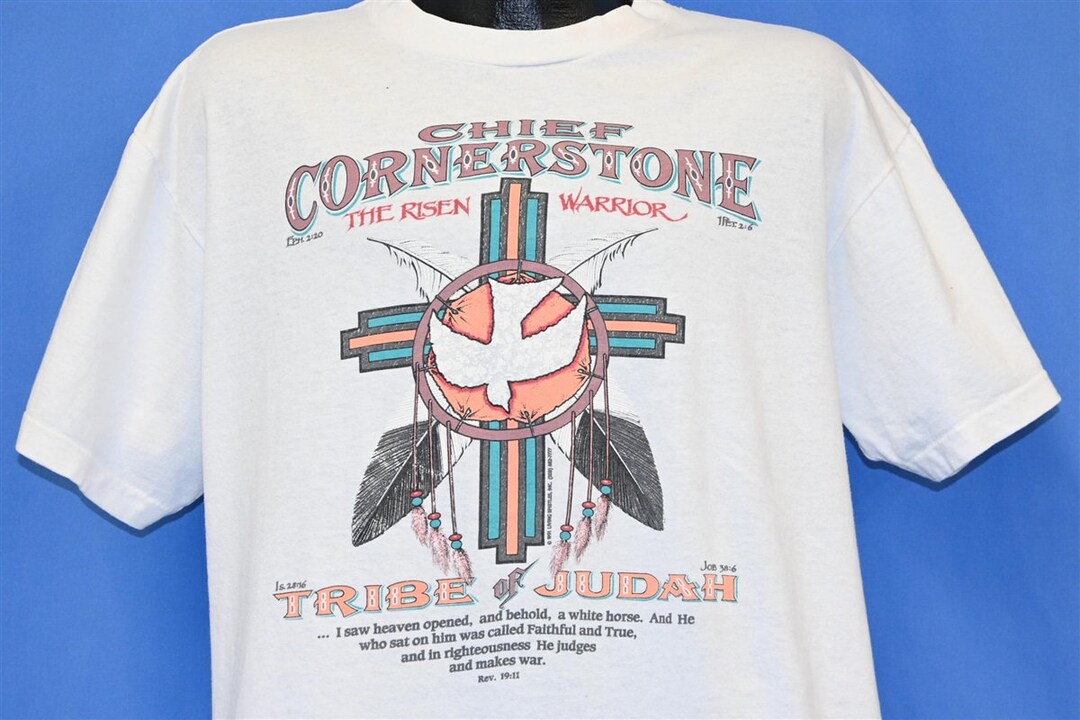 90s Chief Cornerstone the Great Spirit Jesus Christ the Risen Warrior T-shirt Extra Large - Etsy