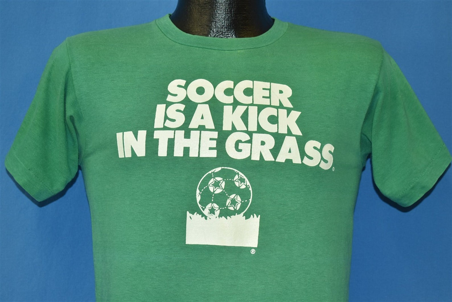 70s Soccer is a Kick in the Grass 1 Jock Green T-shirt Small | Etsy