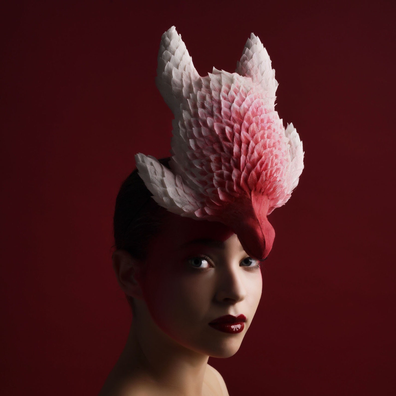 Turtle Fascinator, Tortoise Headpiece, Silk Red and White Turtle ...