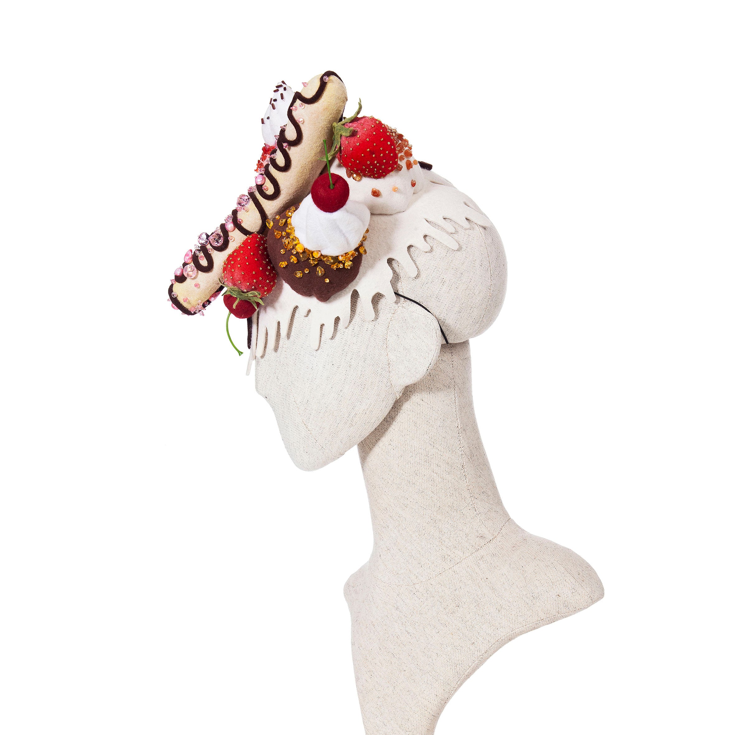 Sunday Ice Cream Fascinator Banana Split Hat - Etsy