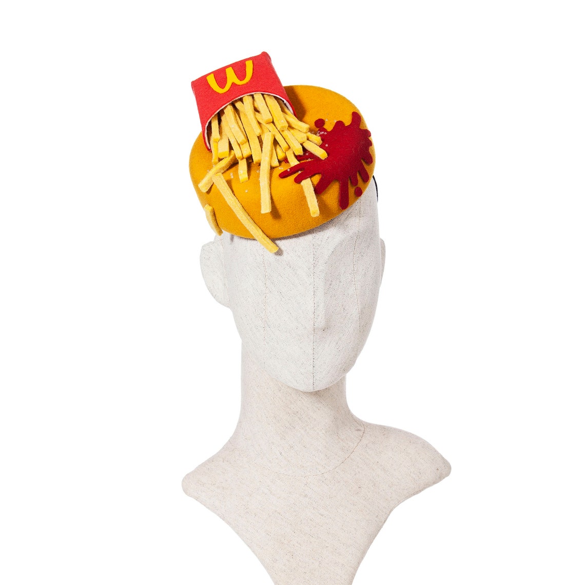 Mc Donalds French Fries Headpiece, Fast Food Fascinator, Ketchup and ...