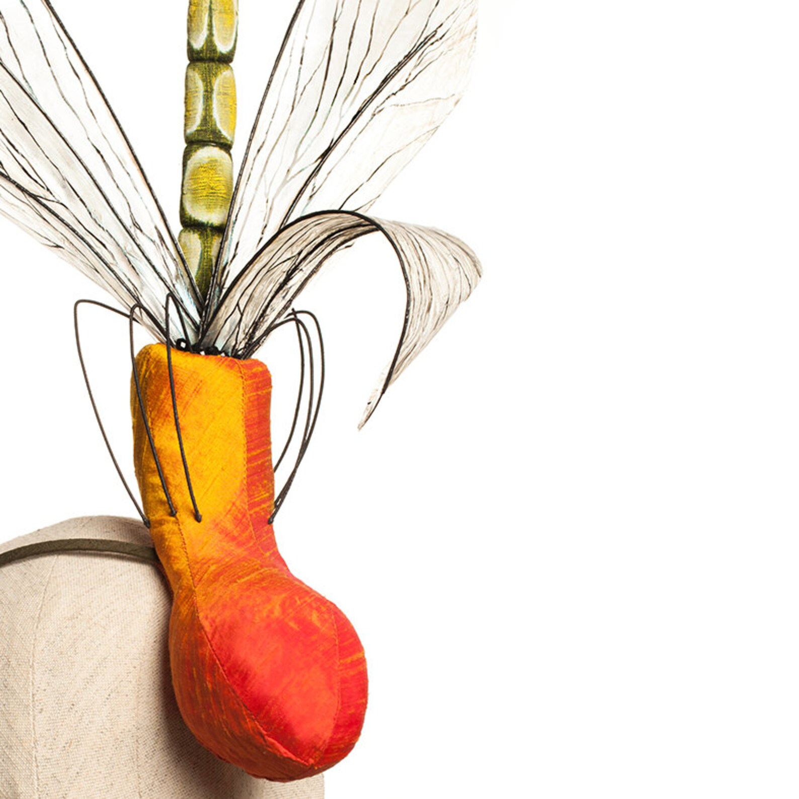 Dragonfly in Raw Silk Pitcher Plant, Carnivorous Plant Headpiece - Etsy