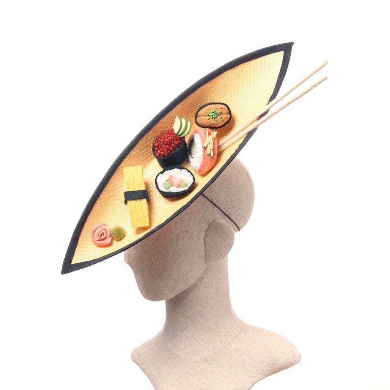 Sushi Boat Headband , Japanese Food in a Boat Fascinator - Etsy
