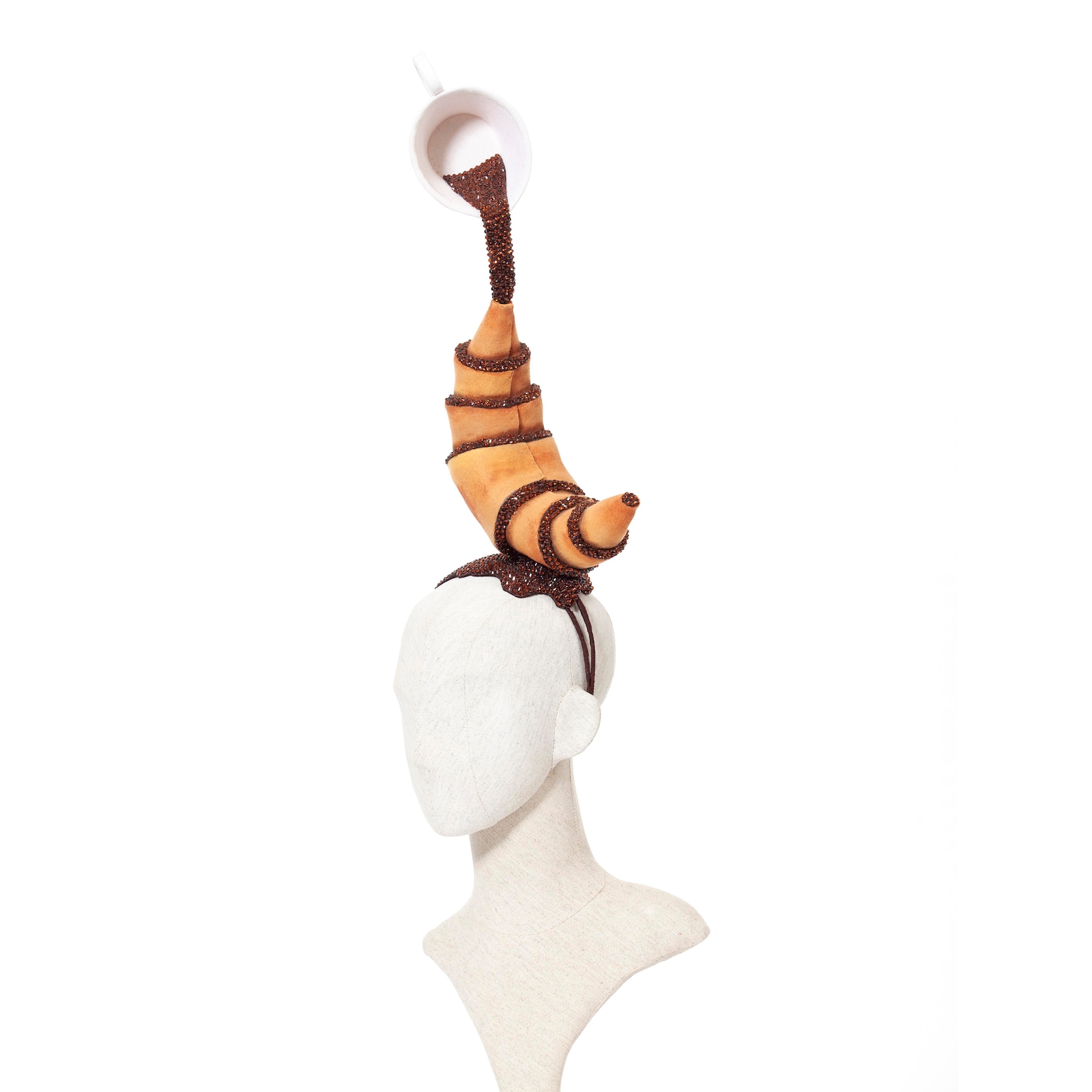 French Pastry Headpiece, Croissant Headband - Etsy