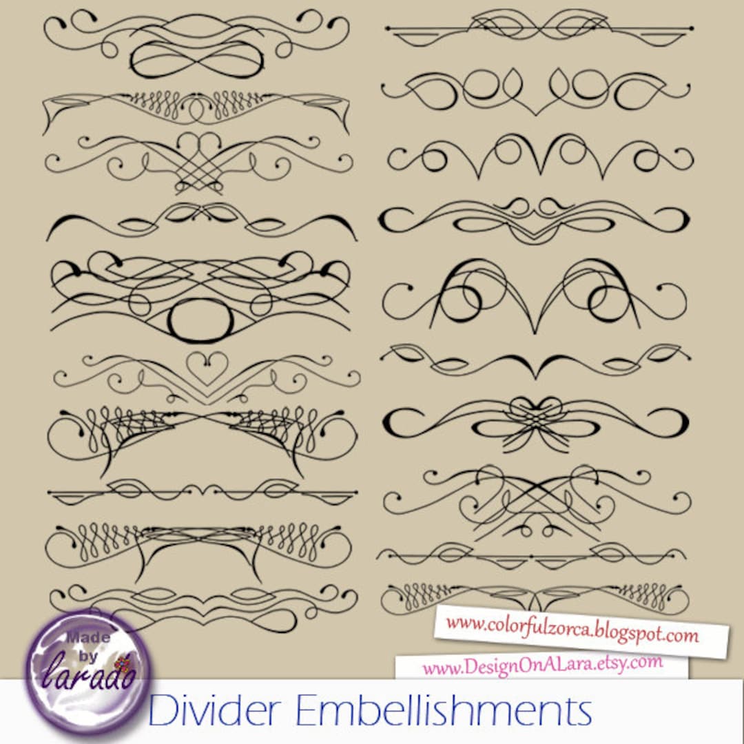 Decorative Dividers Clipart