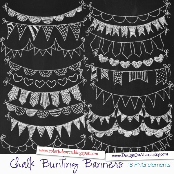 Chalkboard Bunting - Etsy