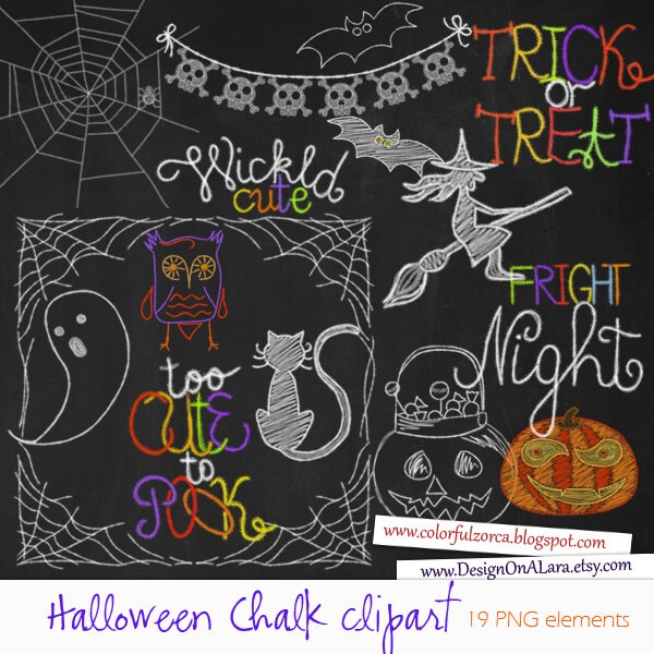Halloween Chalkboard - Etsy