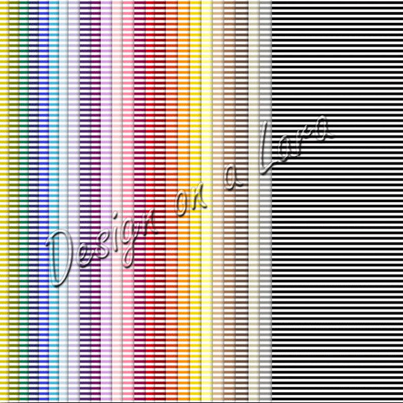 Horizontal Stripes Digital Paper, Commercial Use, Scrapbook Papers ...