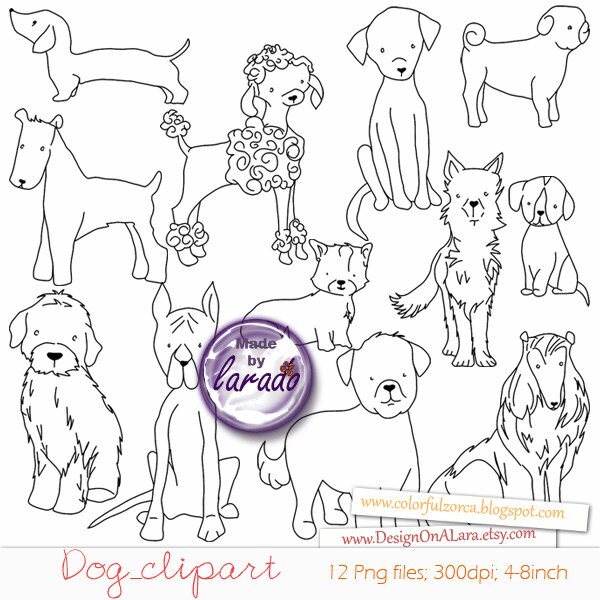 Dog Clip Art - Etsy