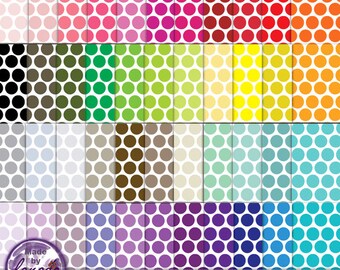 Polka Dot Opacity Matrix 20 Different Color Sheets High - Etsy