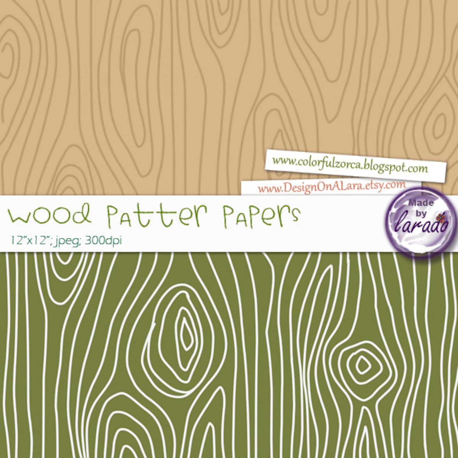 Wood Pattern Digital Papers Wood Grain Digital Paper 12x12 - Etsy
