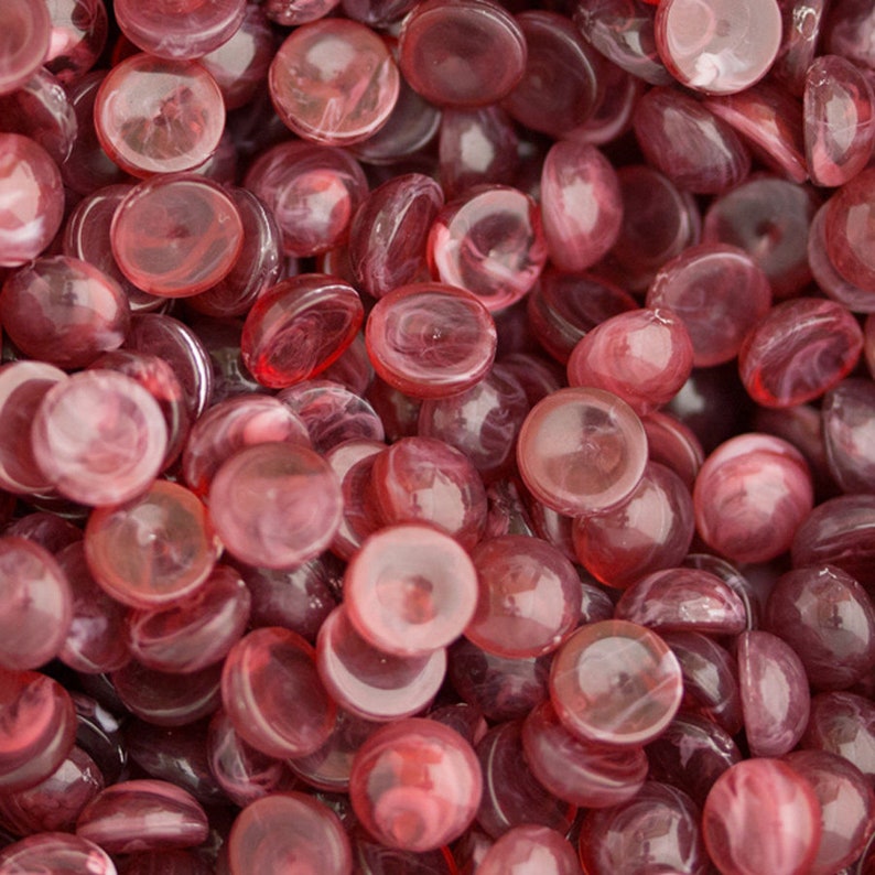 10mm round cabochon red marbled | Etsy