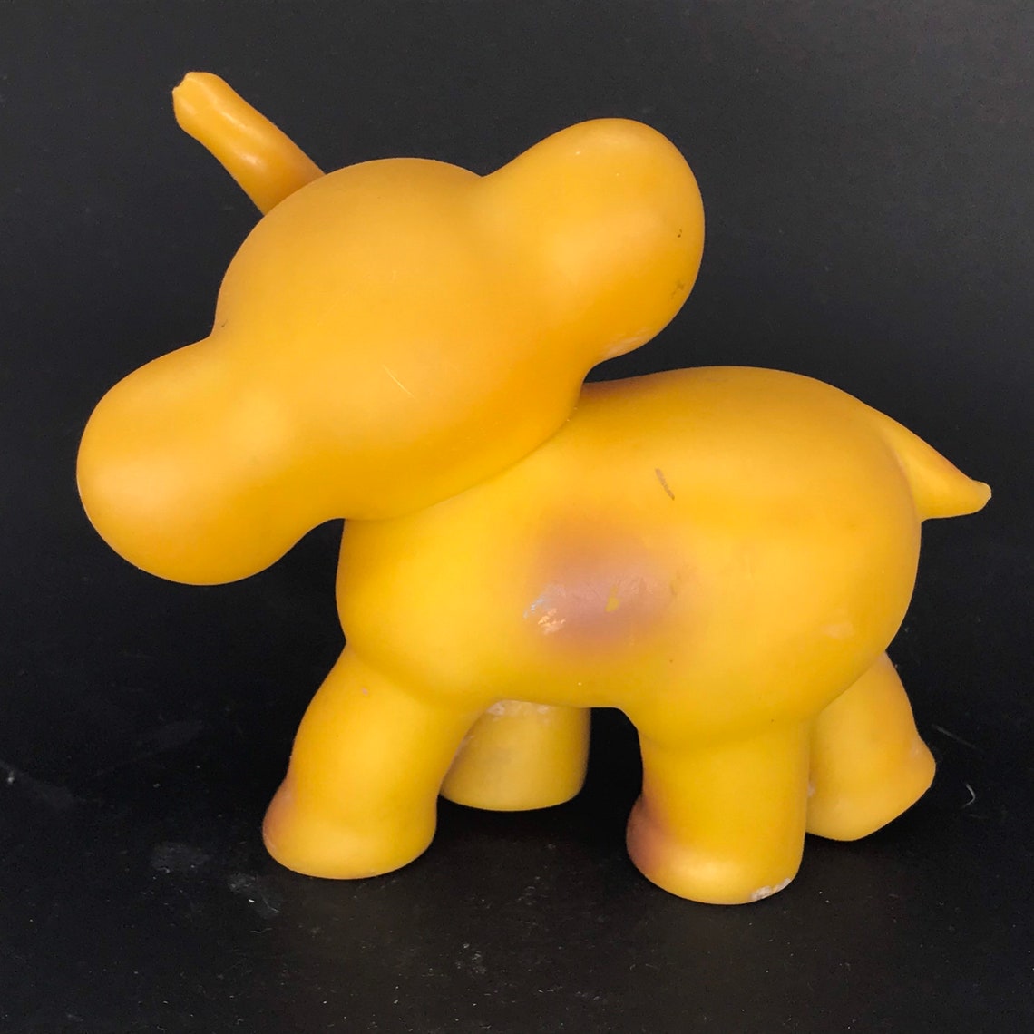 Vintage rubber vinyl squeak elephant toy by Estrela Brazil | Etsy