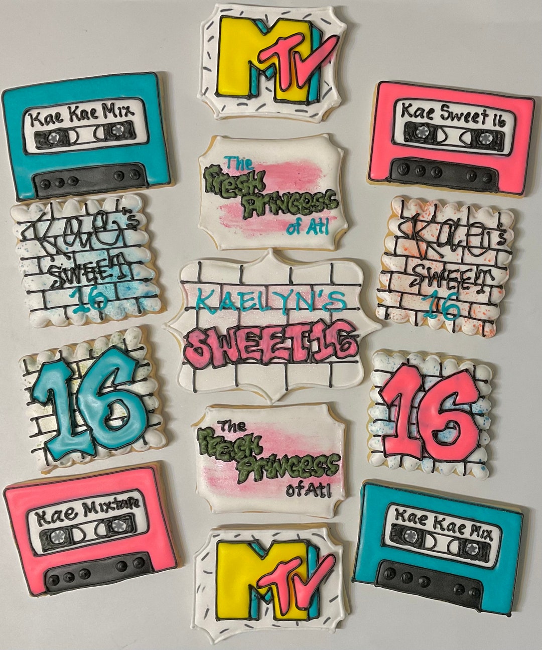 1 Dozen - 90’s Themed Cookies - Etsy