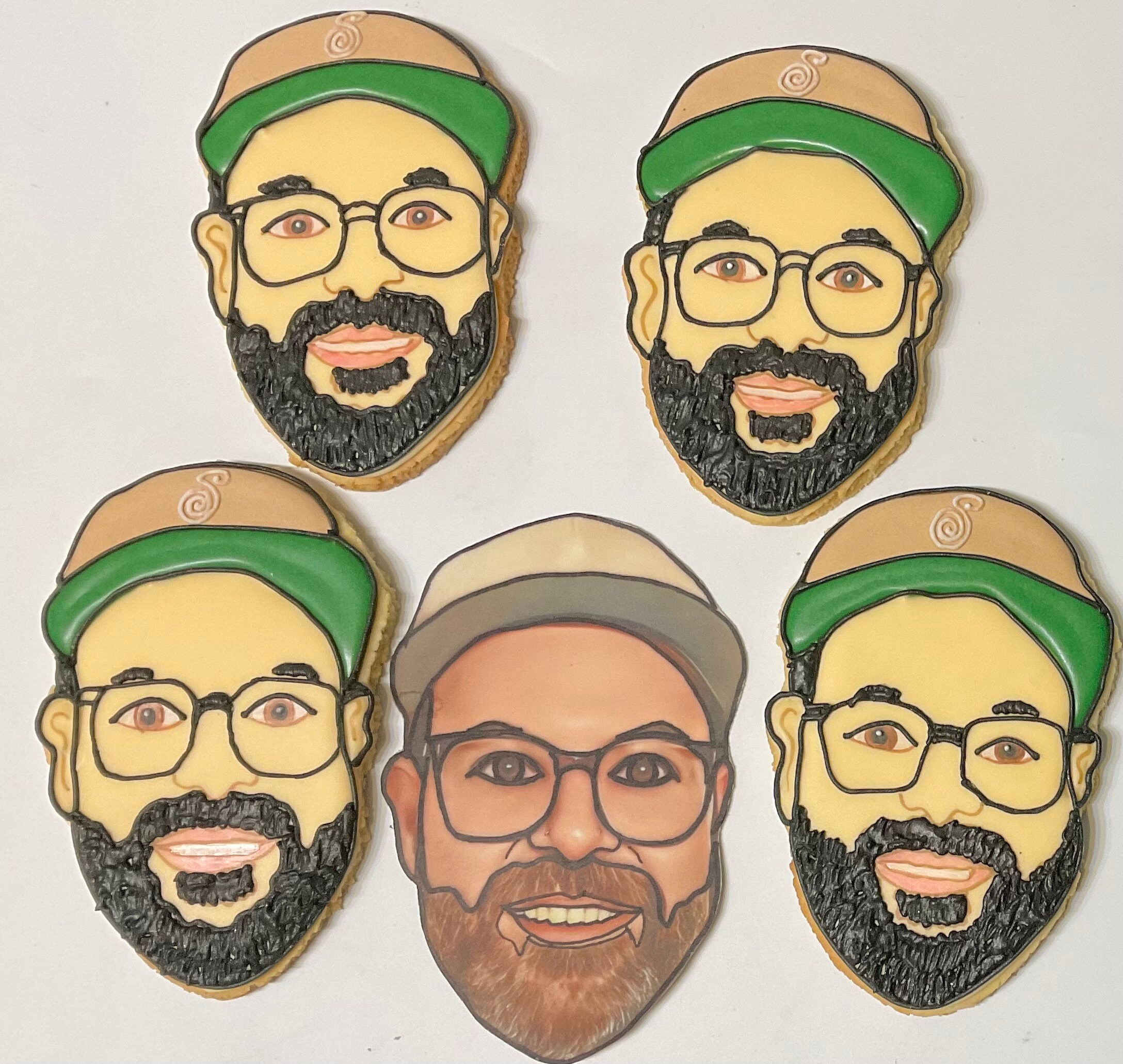 Cartoon Face Cookies - Etsy