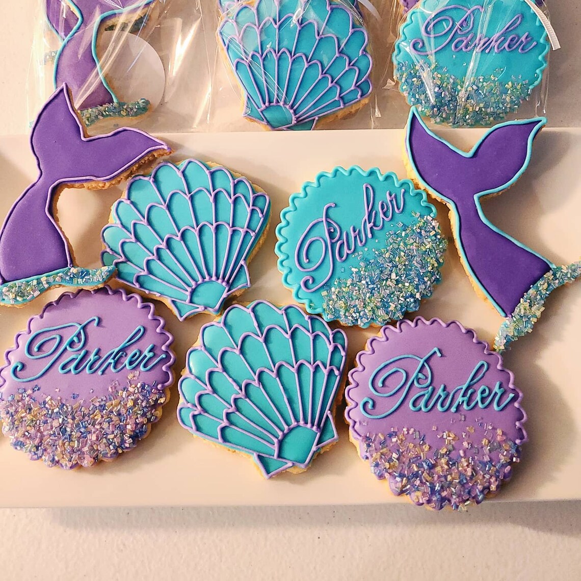 Mermaid Themed Cookies 1 Dozen | Etsy