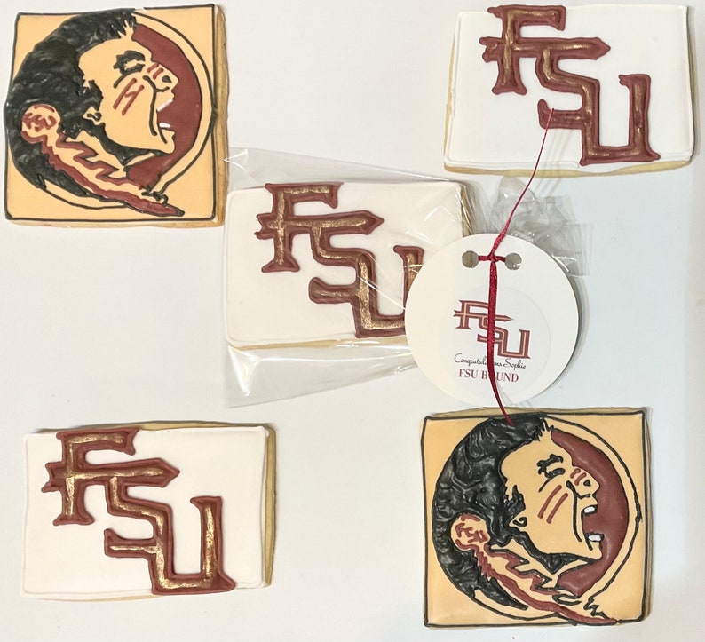 College or High School Logo Cookies - 1 Dozen - Etsy