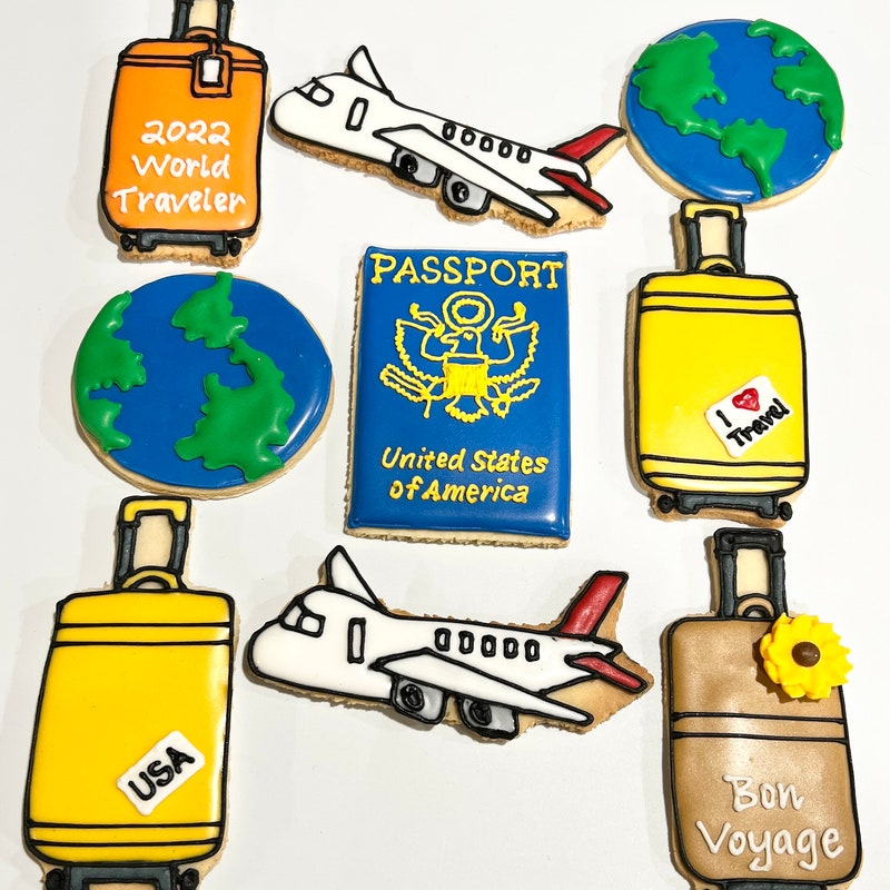 Travel Cookies - Etsy