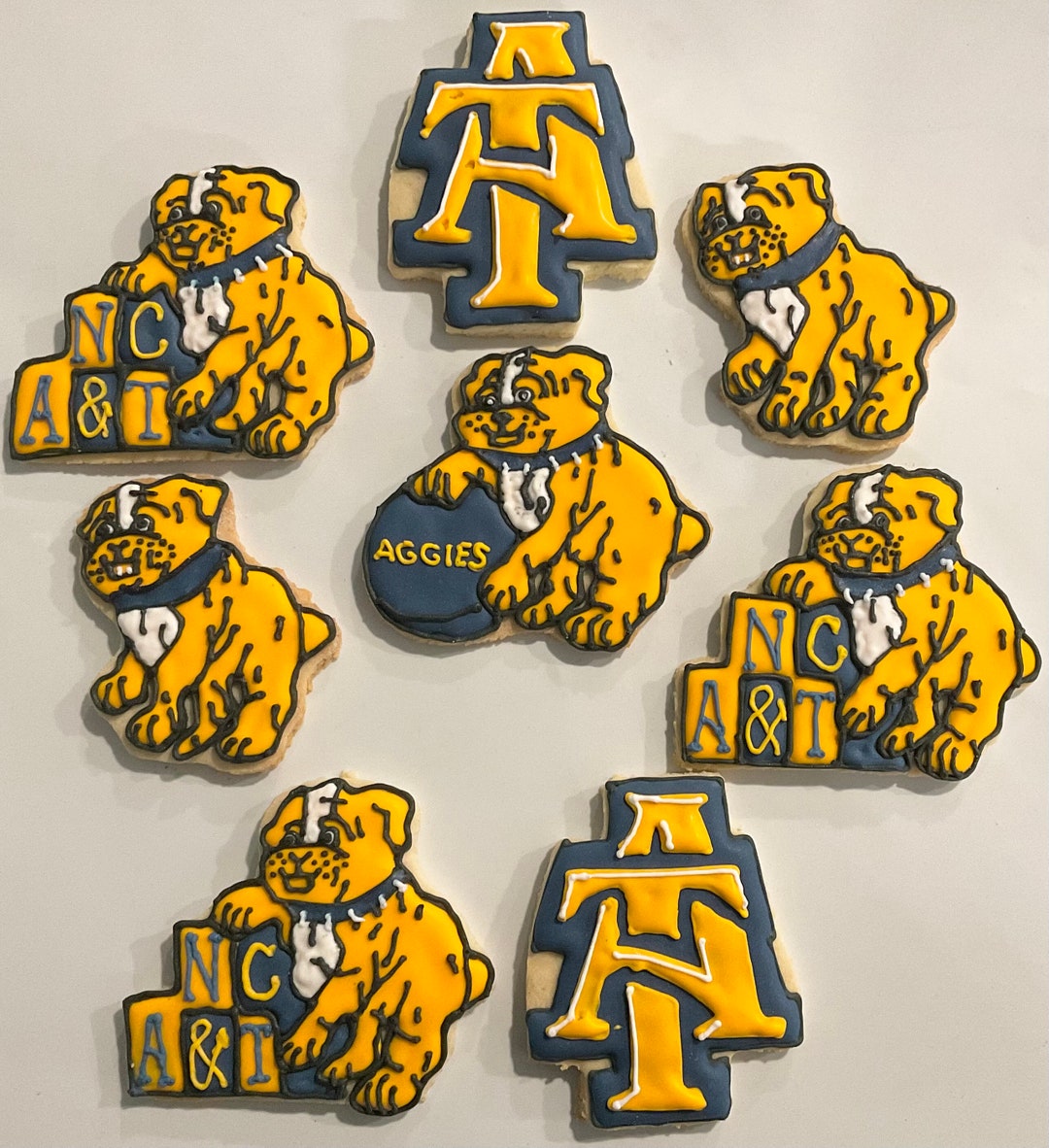 College Logo Cookies NCAT - 1 Dozen - Etsy