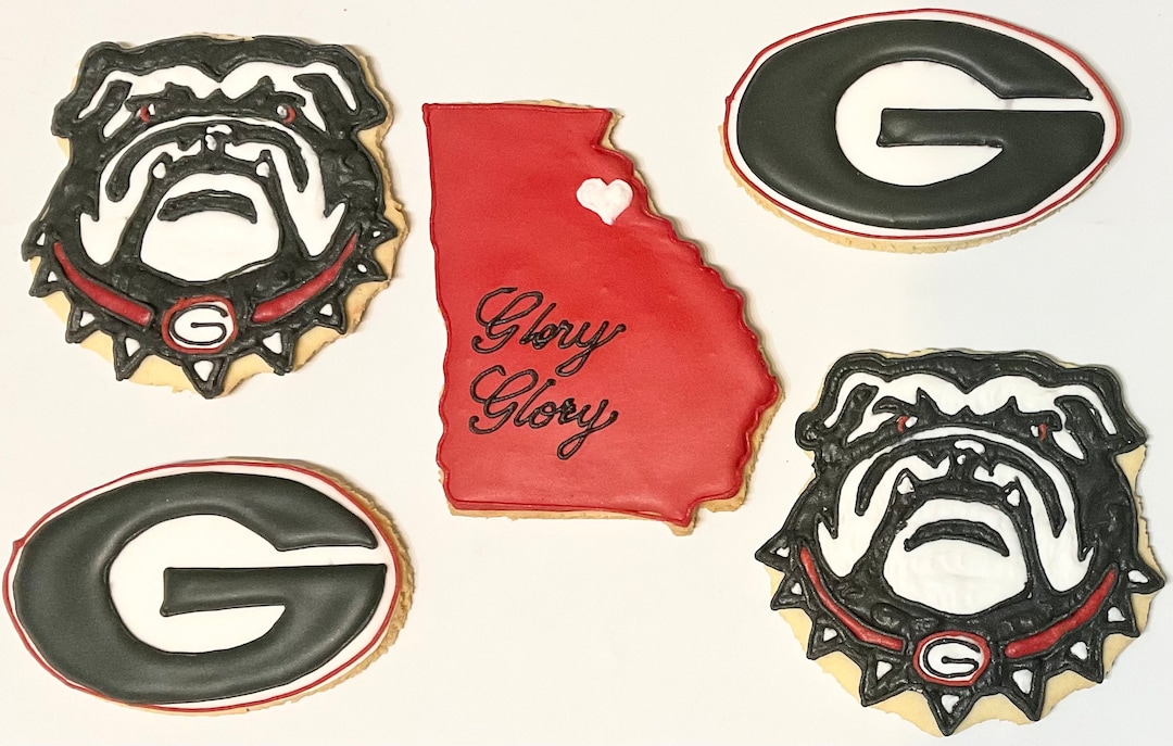 Custom Cookies - UGA 1 Dozen - Etsy