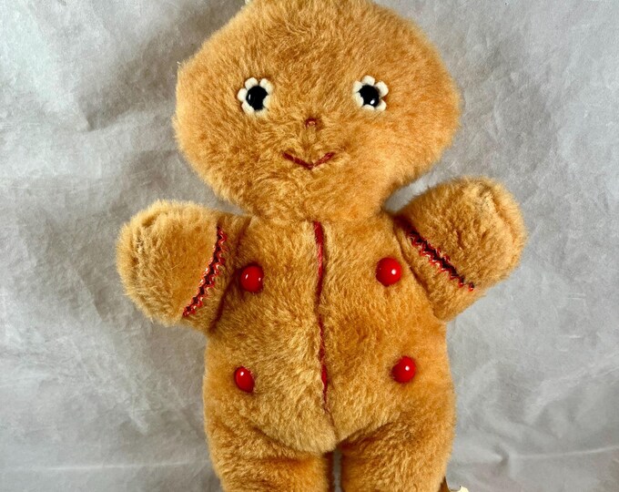 Eden Toys Gingerbread Man Stuffed Plush Holiday Toy Chimes Rattle ...