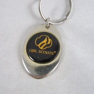 Girl Scout Key Chain GSA Solid Brass Key Ring - Etsy