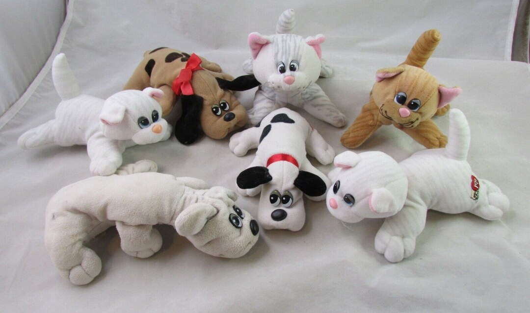 Tonka Pound Puppies Purrries Kittens Plush Stuffed Animals Lot of 7 ...