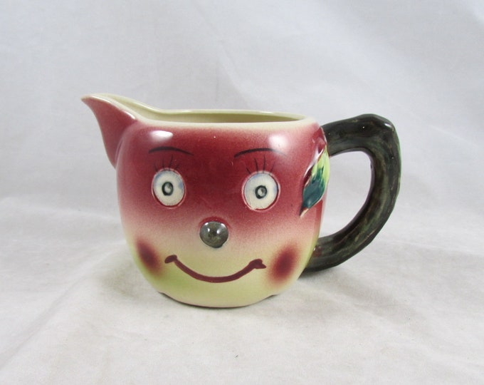 Vtg Funny Face Creamer Pitcher / Kitchen Humor / Humorous Serveware ...