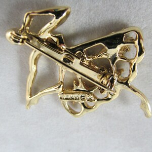 Gerrys Ballerina Dancer Pin Brooch Gold Tone With Pink Rhinestones ...