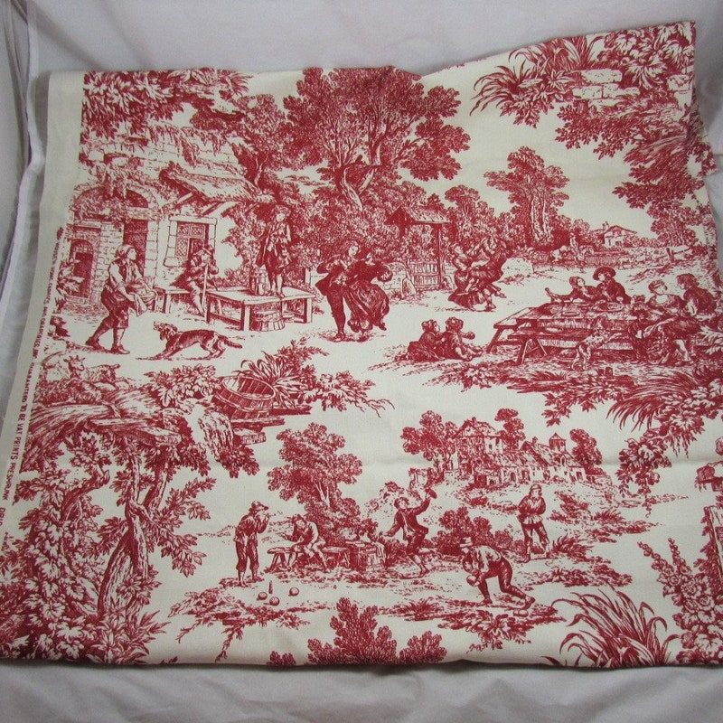English Toile Fabric - Etsy