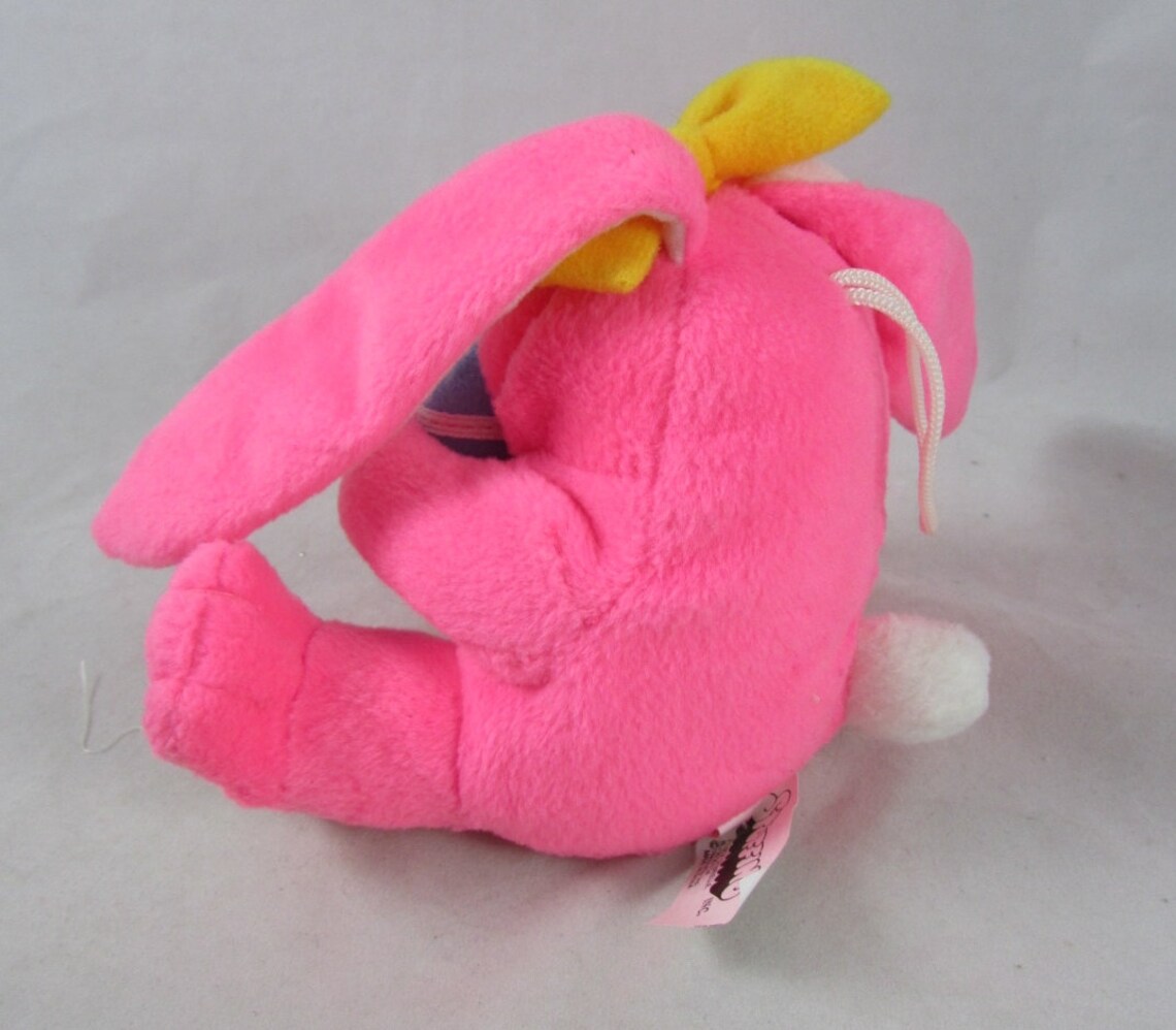 Stuffins Bunny Rabbit Hot Pink Plush Tagged Animal Easter Egg - Etsy
