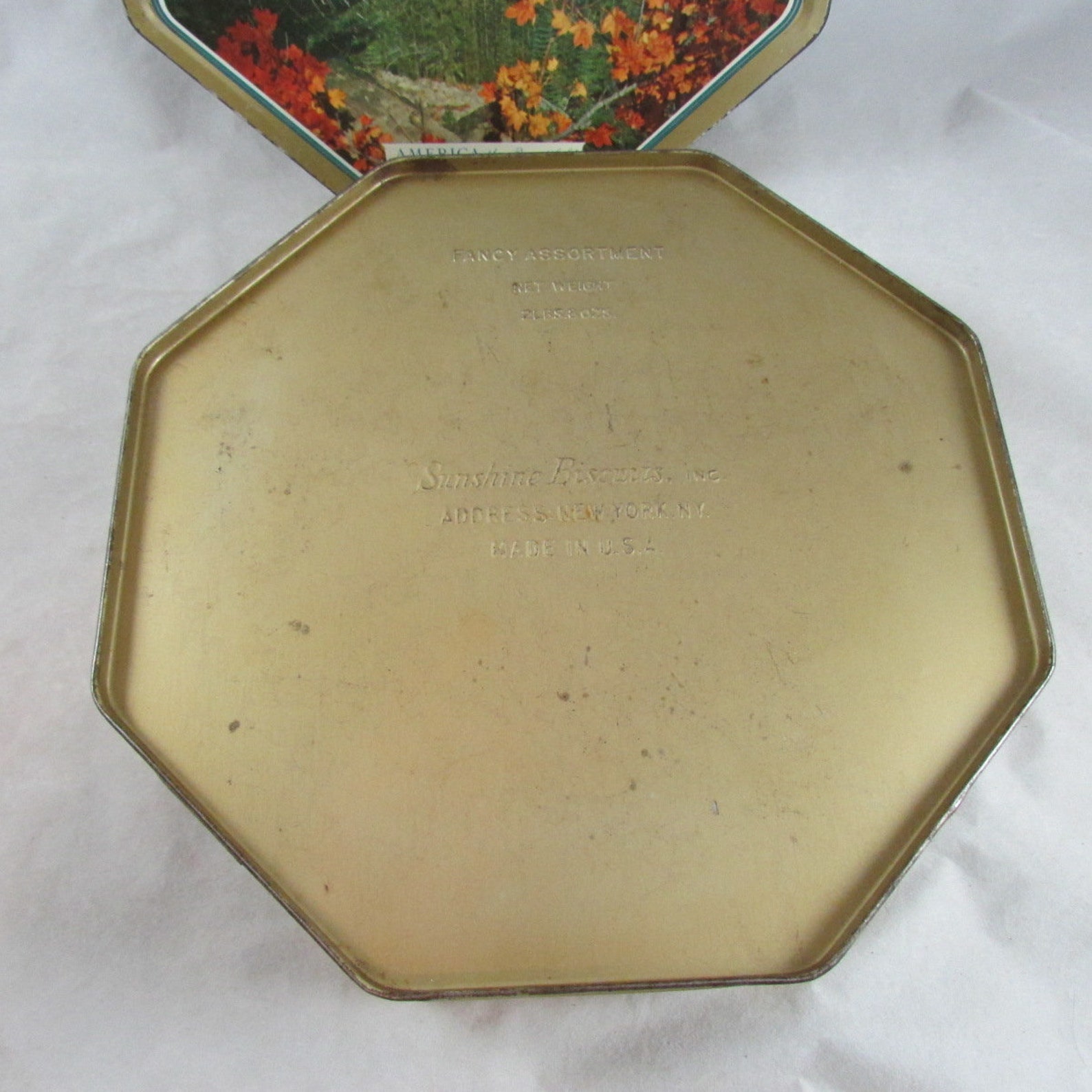 Sunshine Biscuits Tin America the Beautiful Octagon Shape With - Etsy