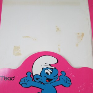 Smurf Fun Folders 2 PEYO Paper School Supplies Mead Vintage 1982 - Etsy