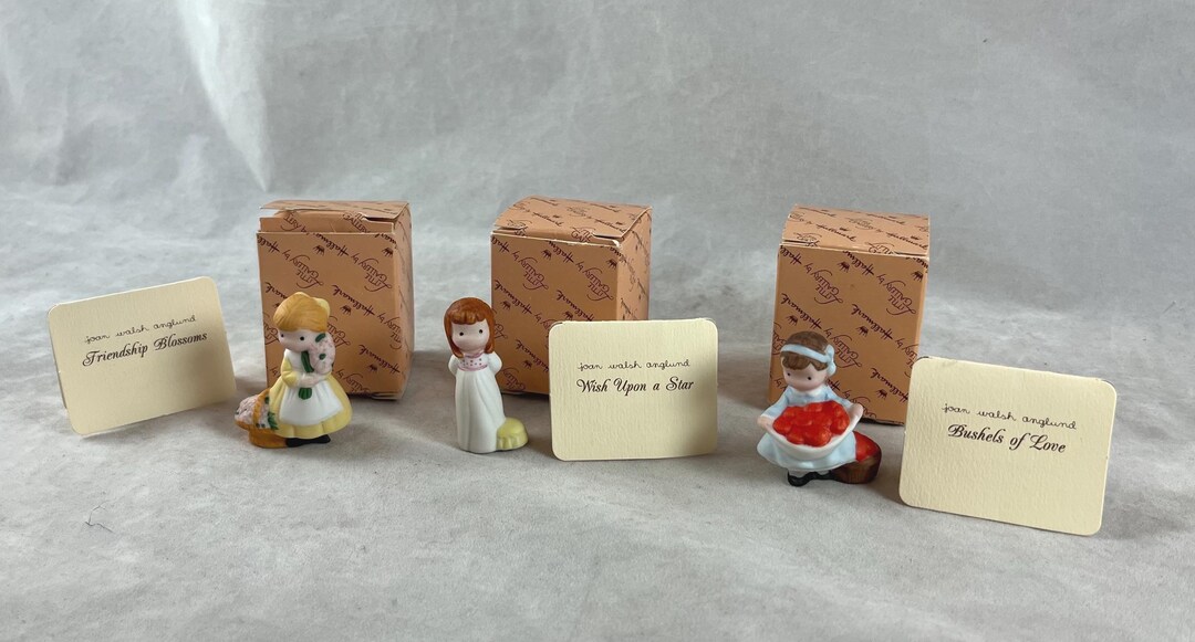 Hallmark Little Gallery Fine Porcelain Mini Figurines Bushels of Love ...