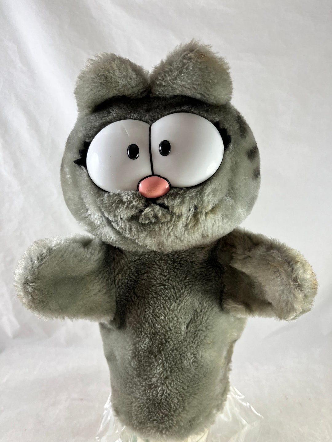 Garfield Nemesis Nermal Stuffed Plush Hand Puppet Jim Davis 12" Vintage ...
