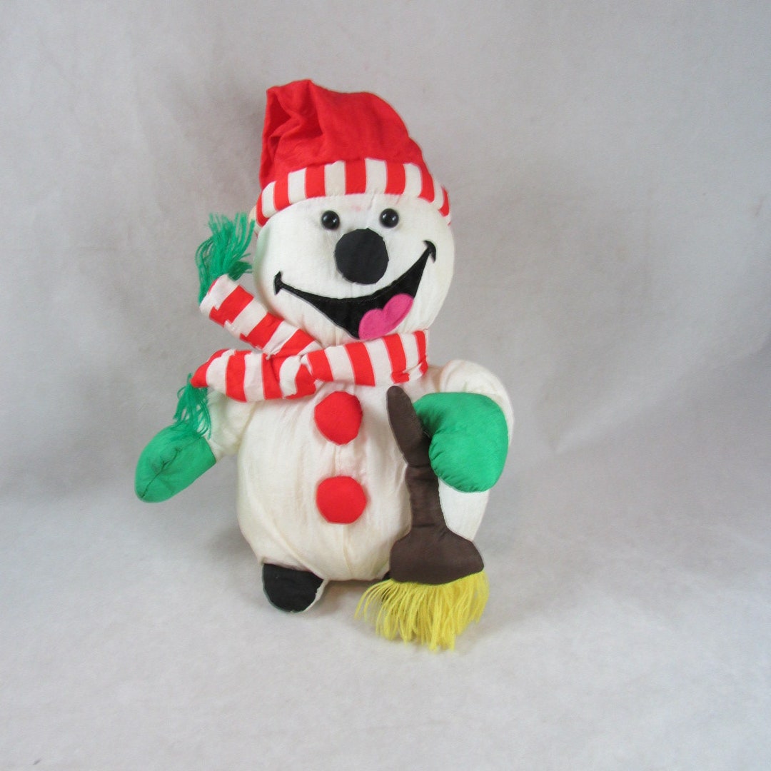 Trendmasters Snowman Stuffed Nylon Holiday Doll Parachute Fabric ...