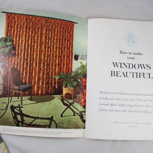 1965 How to Make Your Windows Beautiful Decorator Ideas Book Kirsch ...