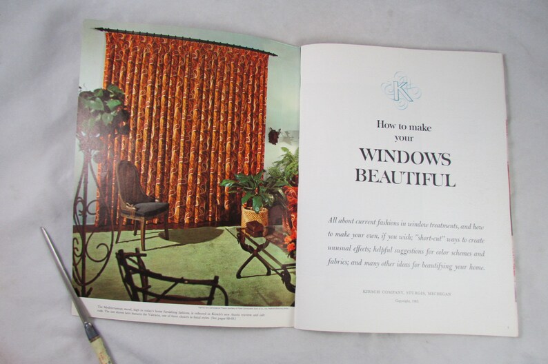 1965 How to Make Your Windows Beautiful Decorator Ideas Book - Etsy