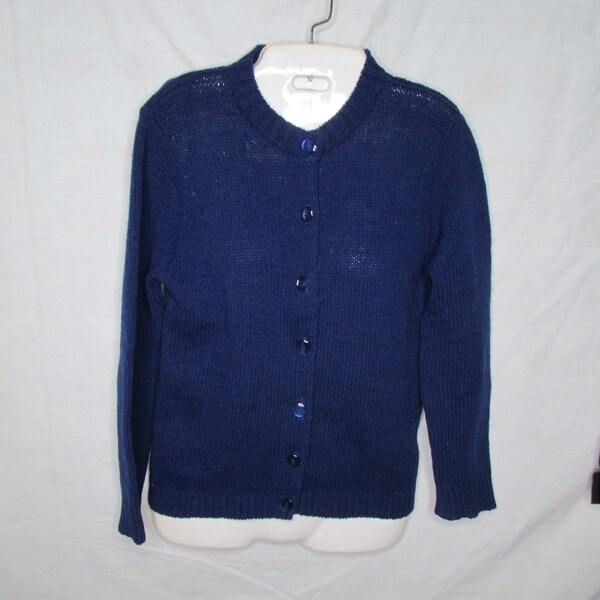 Navy Blue Cardigan - Etsy